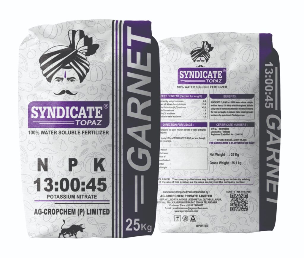 N:P:K 13:00:45 POTASSIUM NITRATE – AG-CROPCHEM (P) LIMITED